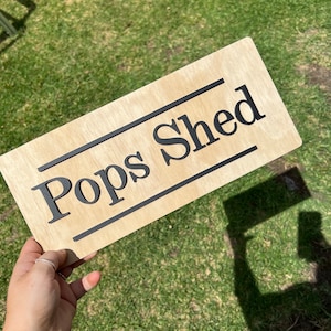 Shed Sign Pops Shed Dads Shed the Shed - Etsy