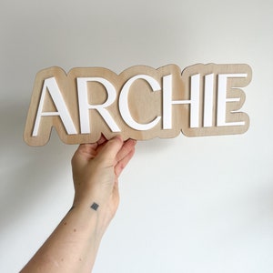 ARCHIE Name Sign Wall Decor - Etsy