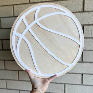 Wooden Basketball Sign: Kids Playroom Decor - Etsy