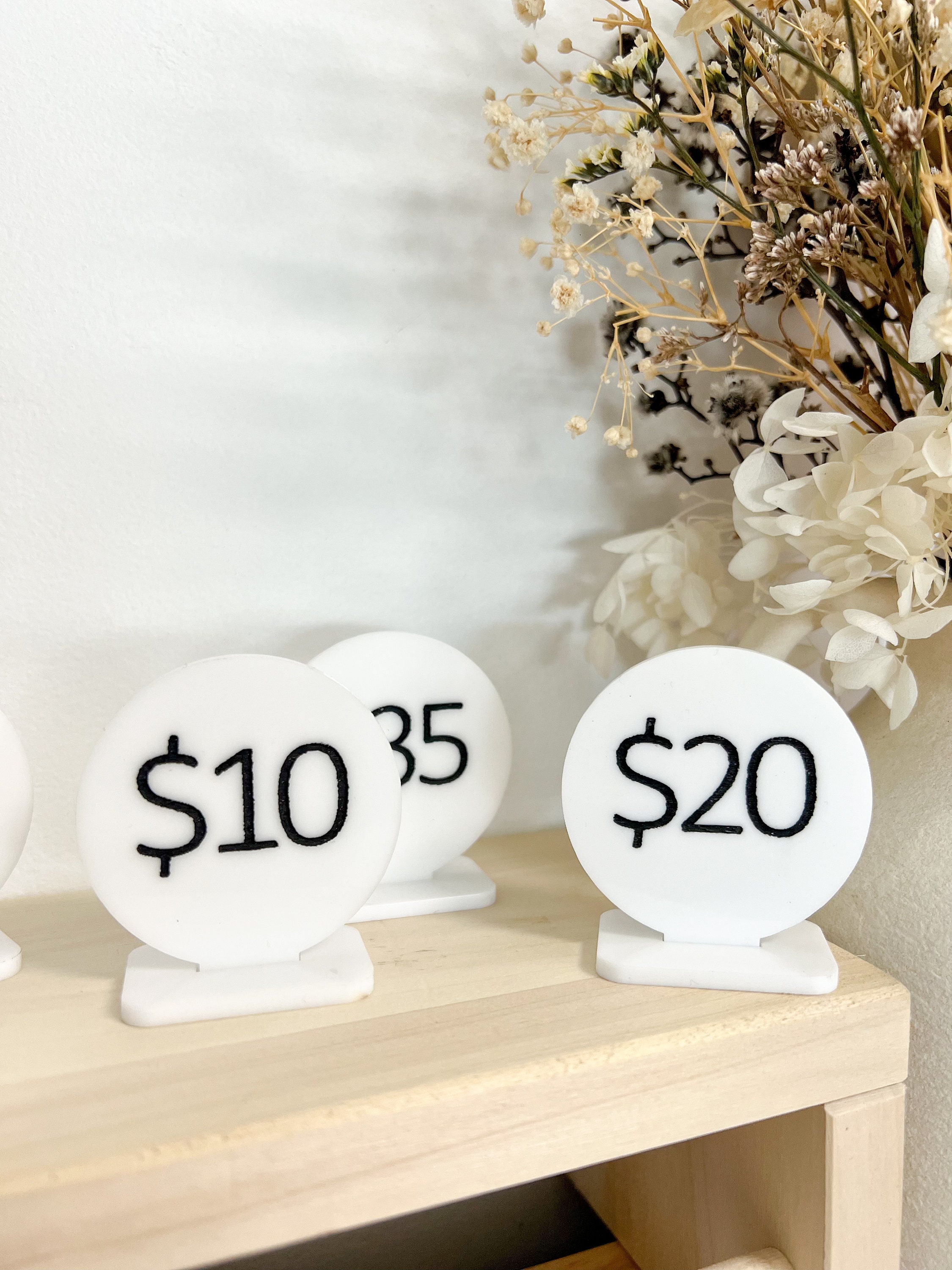 Acrylic Price Tags - Business Stands - Market Stall Price Stand - Etsy