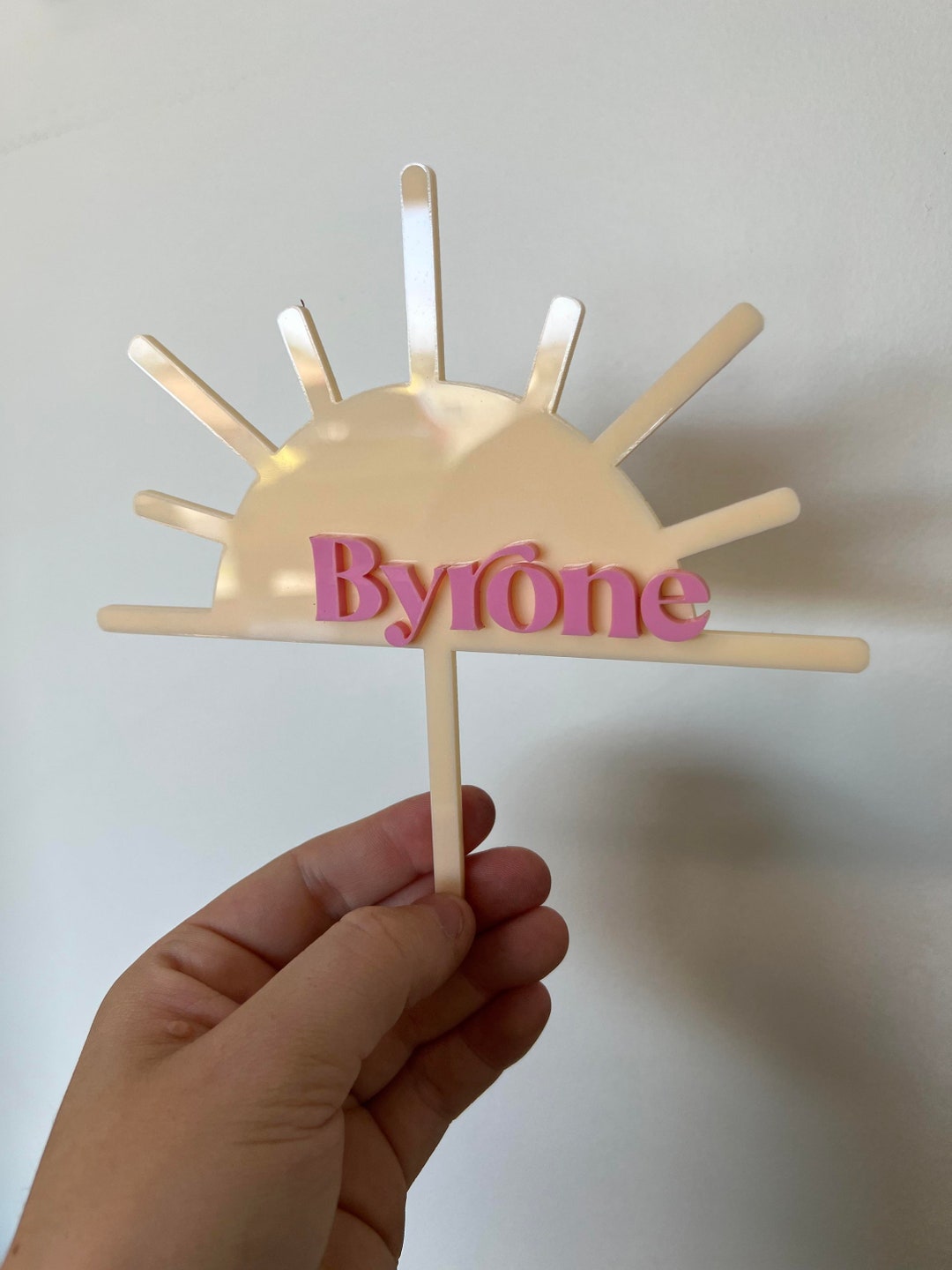 Sun Cake Topper Half Sun Cake Topper - Etsy