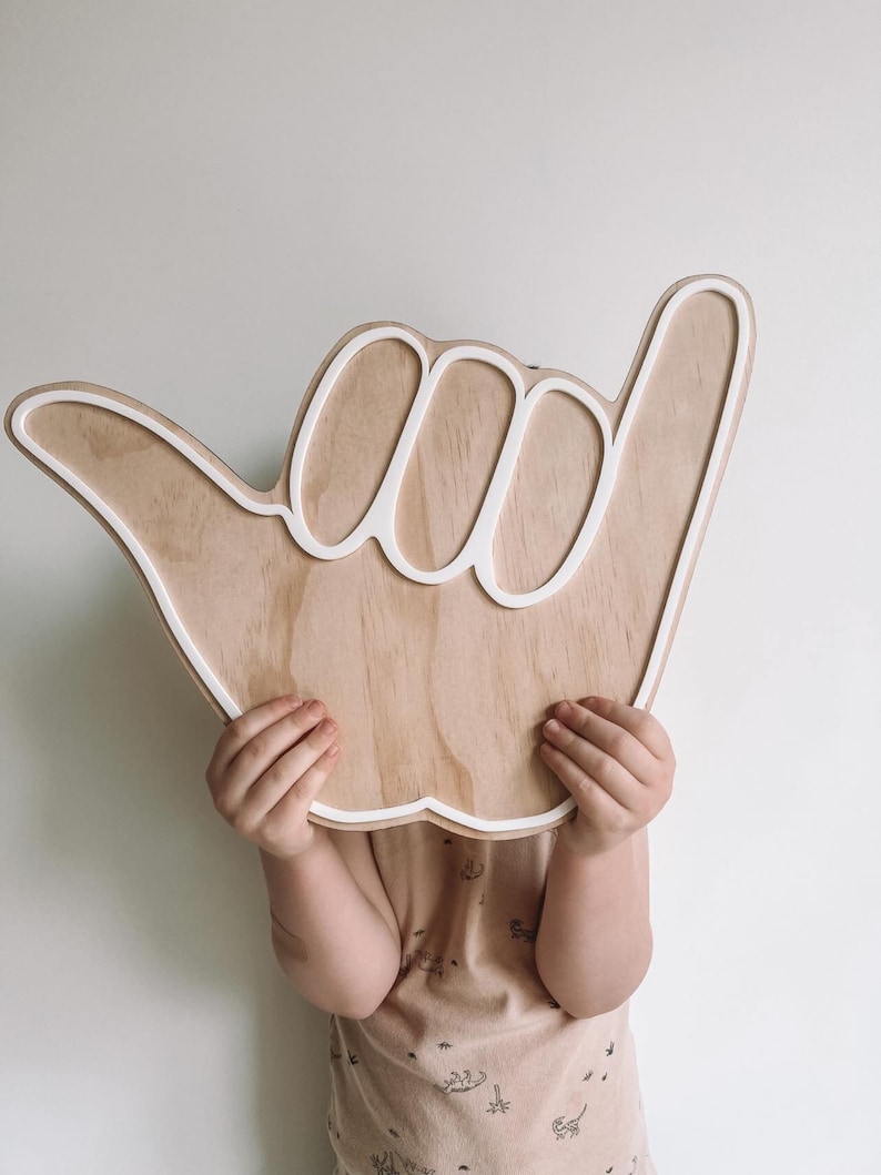 Large Shaka Timber Sign Boys Room Sign Kids Room Decor - Etsy