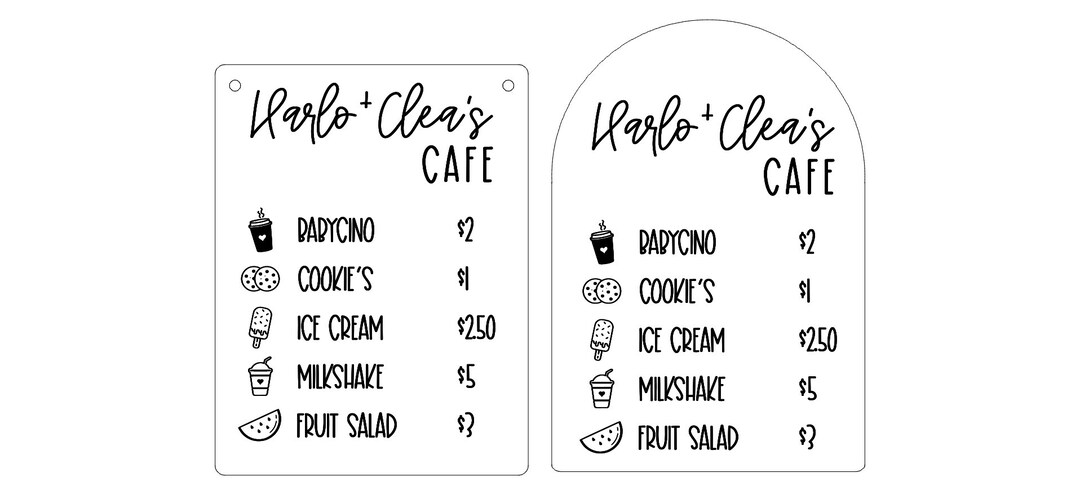 Kids Cafe Sign - Etsy