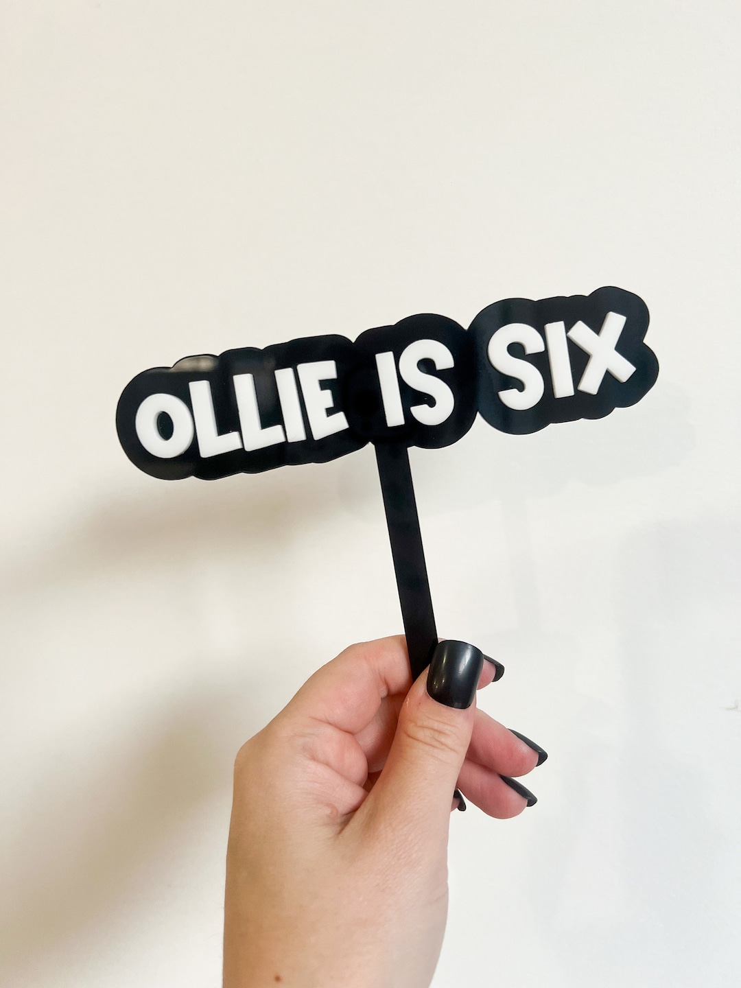 Ollie is Six Cake Topper - Etsy