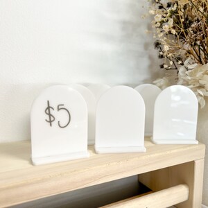 Acrylic Price Tags - Business Stands - Market Stall Price Stand - Etsy ...