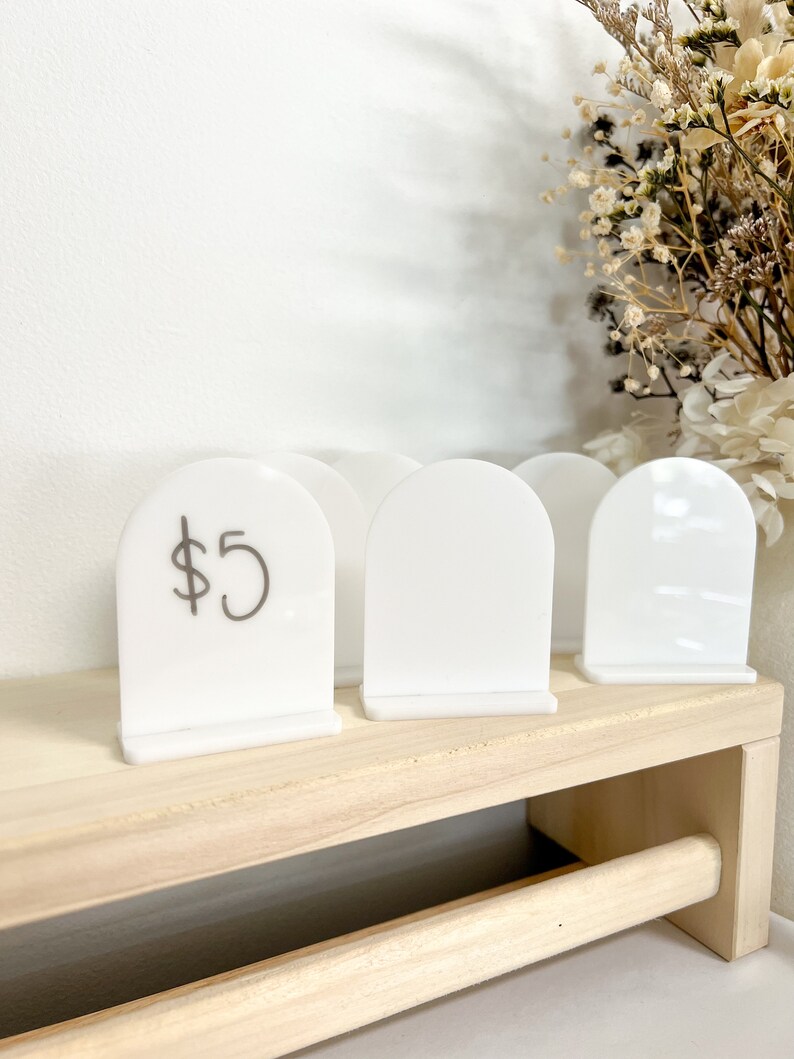Acrylic Price Tags - Business Stands - Market Stall Price Stand - Etsy
