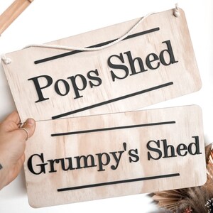 Shed Sign Pops Shed Dads Shed the Shed - Etsy