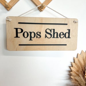 Shed Sign Pops Shed Dads Shed the Shed - Etsy