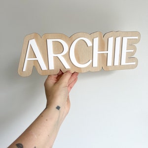 ARCHIE Name Sign Wall Decor - Etsy