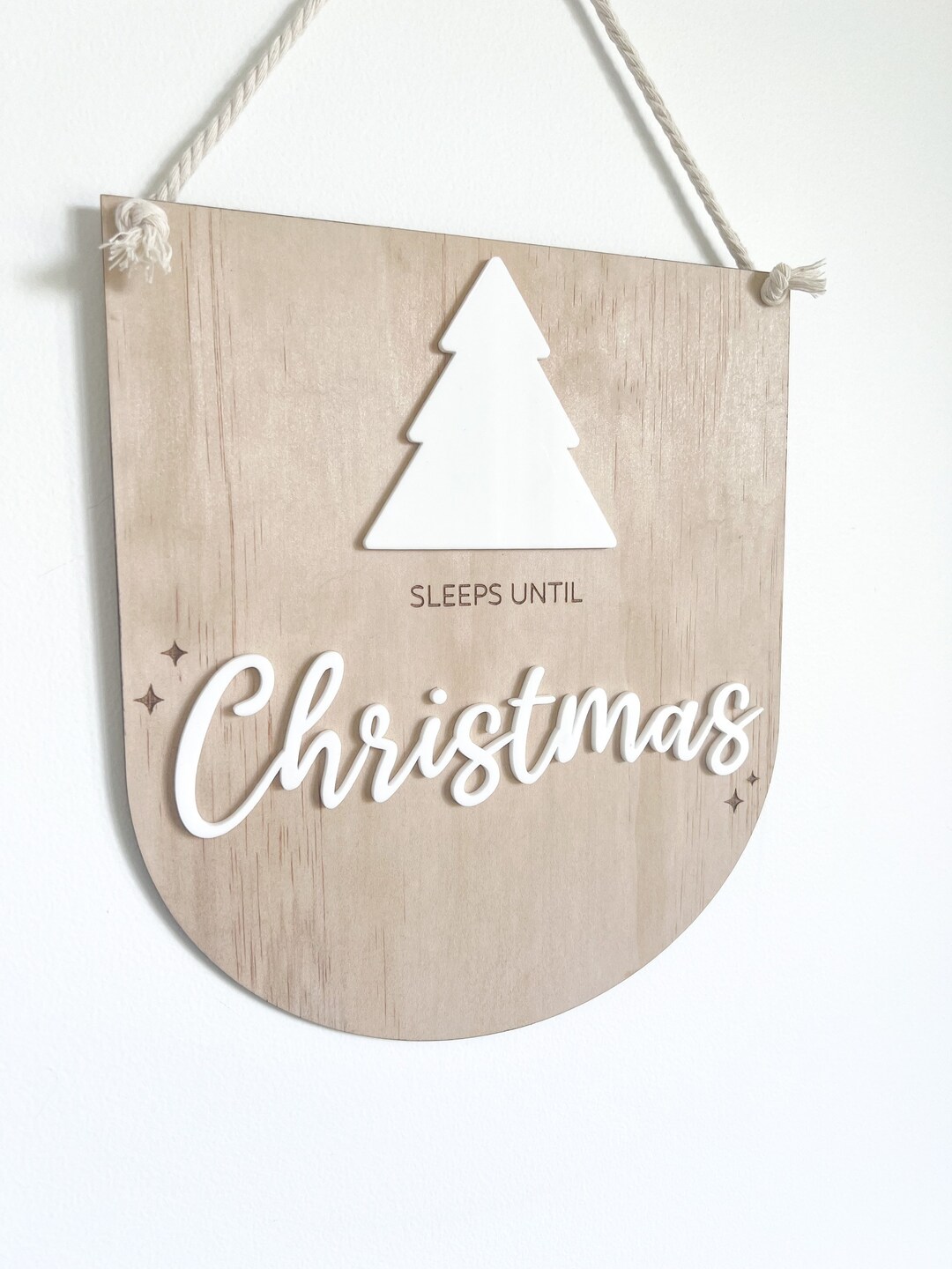 Sleeps Until Christmas Countdown Calender - Etsy