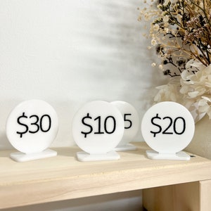 Acrylic Price Tags - Business Stands - Market Stall Price Stand - Etsy ...