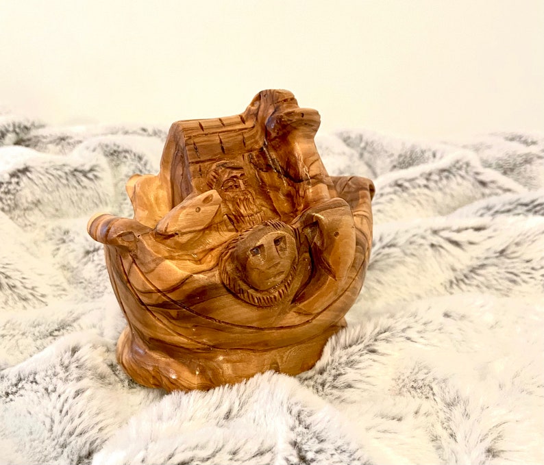 Hand-carved Noah's Ark - Etsy