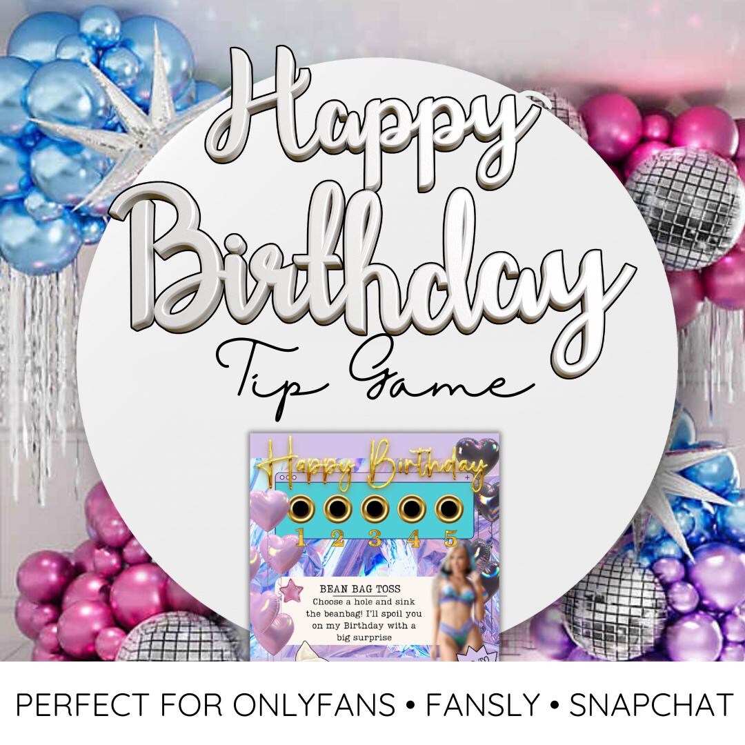 Onlyfans Birthday Theme Tipping Game, Tip Games, Content Creator Games ...