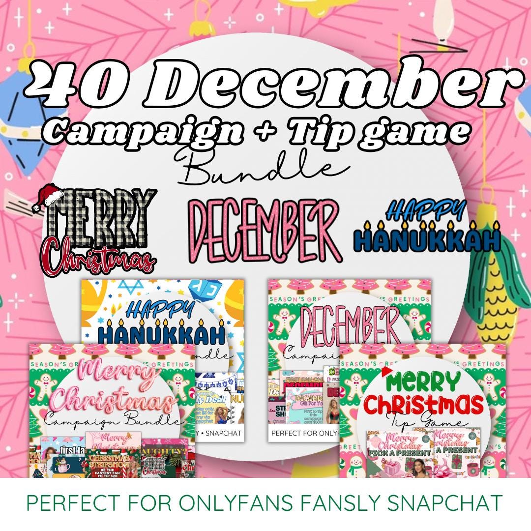 Onlyfans Christmas Tipping Game Bundle, Tip Games, Content Creator ...
