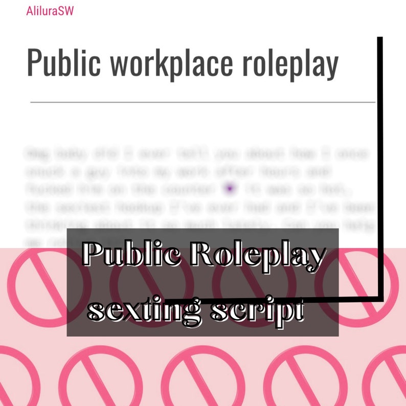 Sexting Roleplay Script Adult Roleplay Sexting Script Adult Industry ...