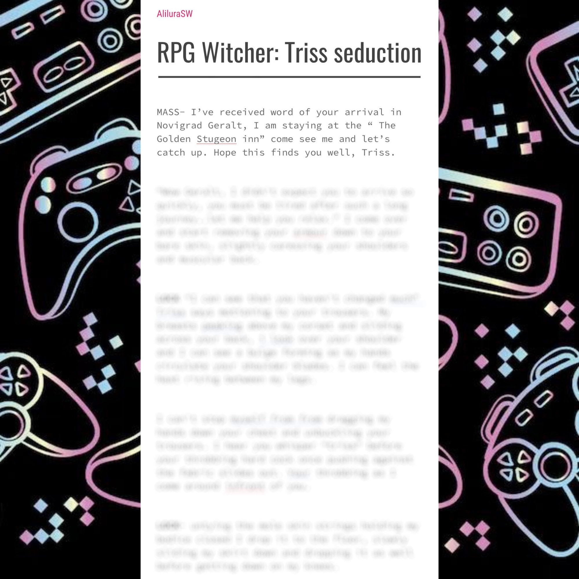 Role Play Gamer Script Rpg Sexting Script Adult Industry Scripts Onlyfans Rpg Script