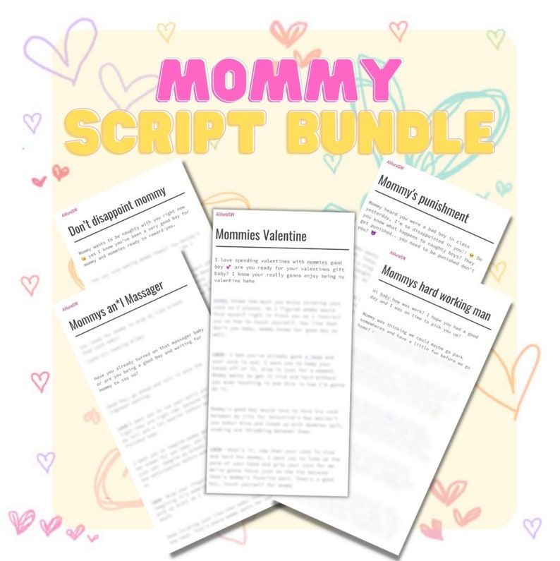 Onlyfans Mommy Scripts Sexting Script Bundle, Mommy Sexting Script ...