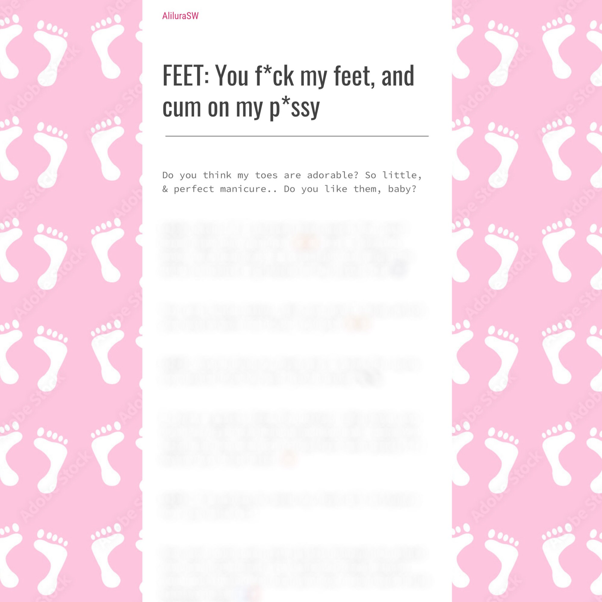 Feet Script Adult Feet Sexting Script Adult Industry Sexting Scripts ...