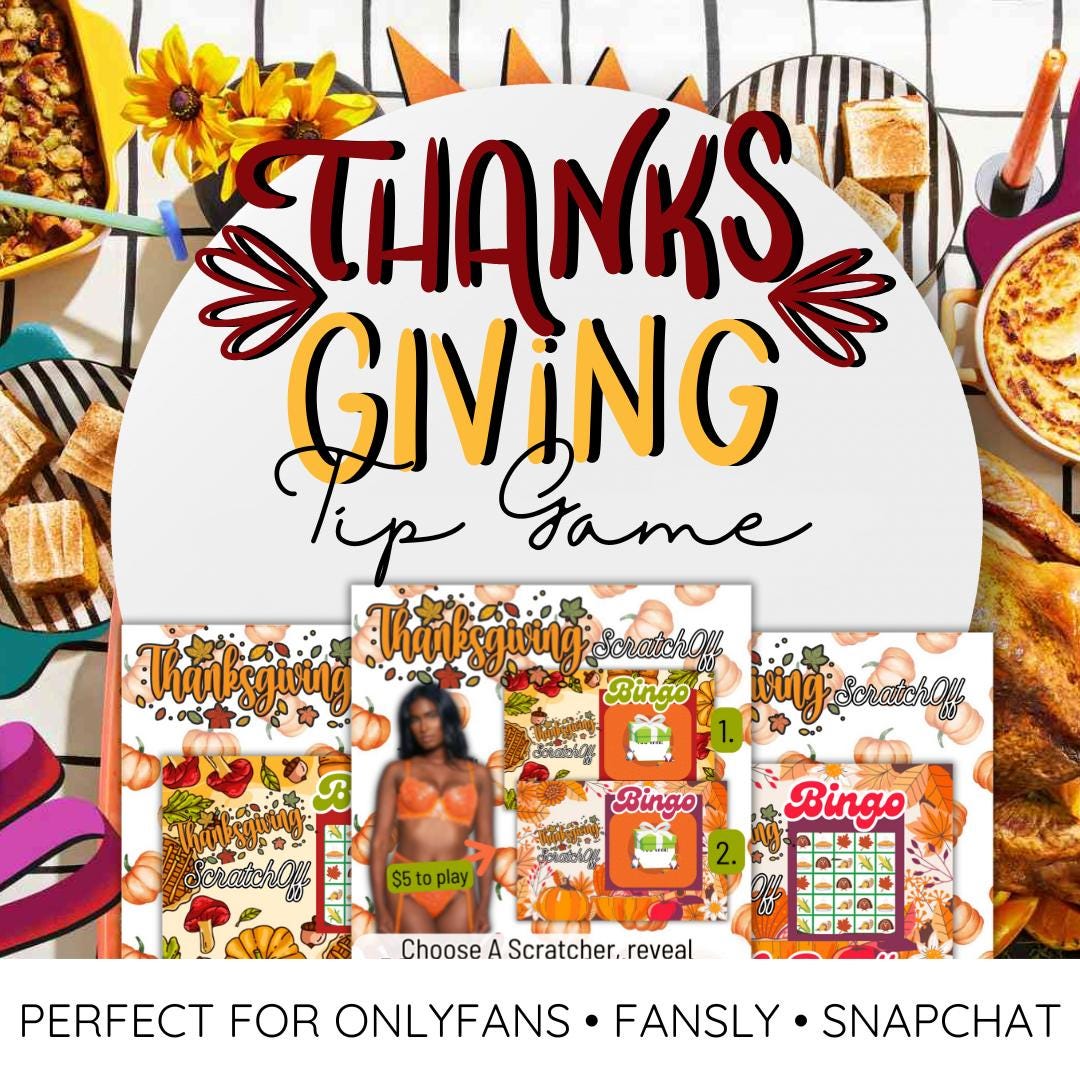 Onlyfans Thanksgiving Tipping Game, Tip Games, Content Creator Games ...