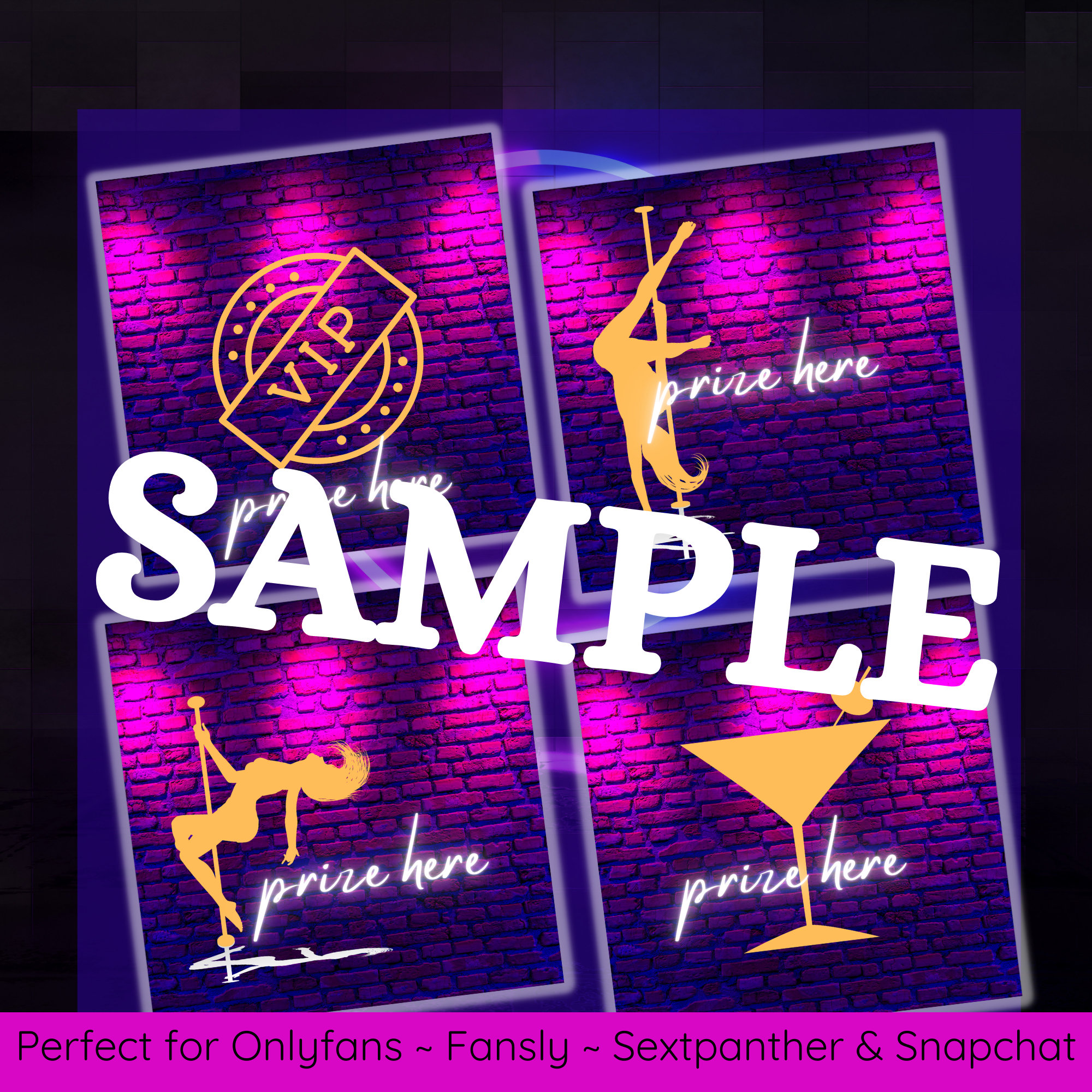 Onlyfans Stripper Tipping Game: Canva Template (digital Download) - Etsy