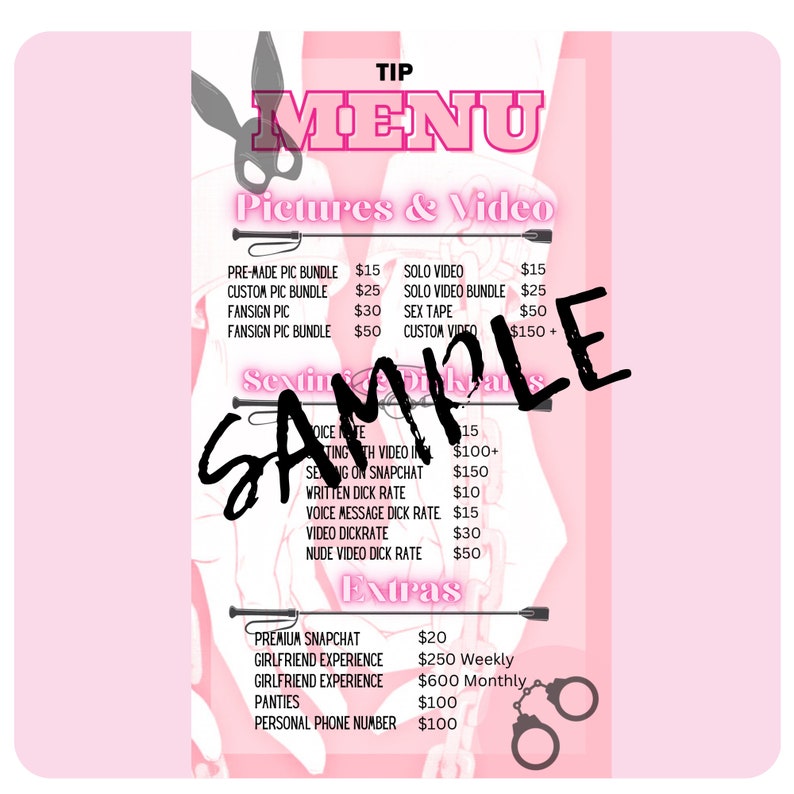 Onlyfans Tipping Menu, Onlyfans, Onlyfans Tips, Onlyfans Content ...