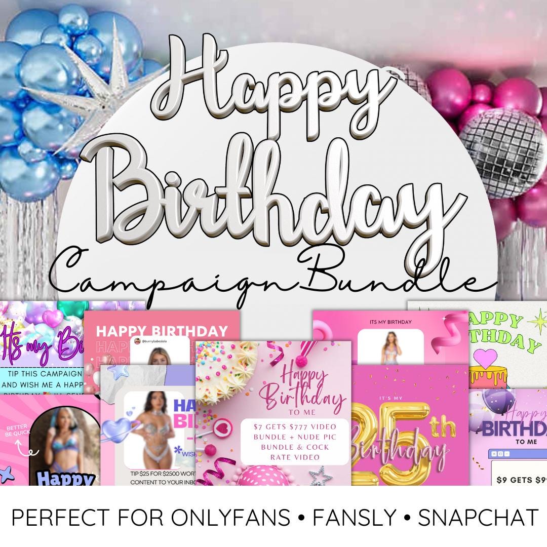 Onlyfans Birthday Theme Campaign: Tip Games Bundle (canva Template) - Etsy