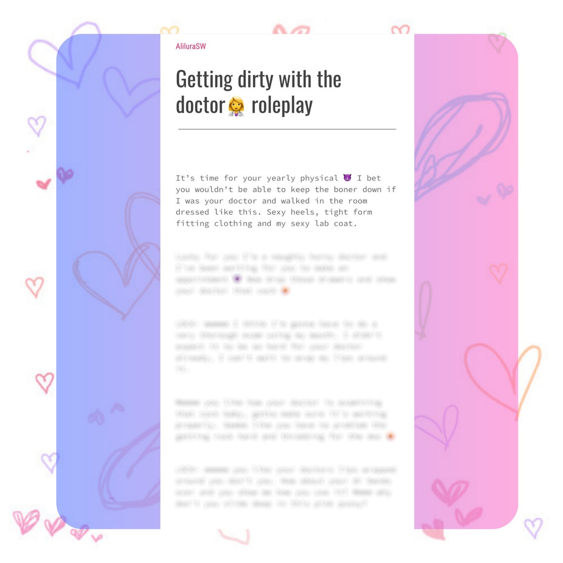 Onlyfans Roleplay Scripts Sexting Script Bundle Roleplay Script Bundle