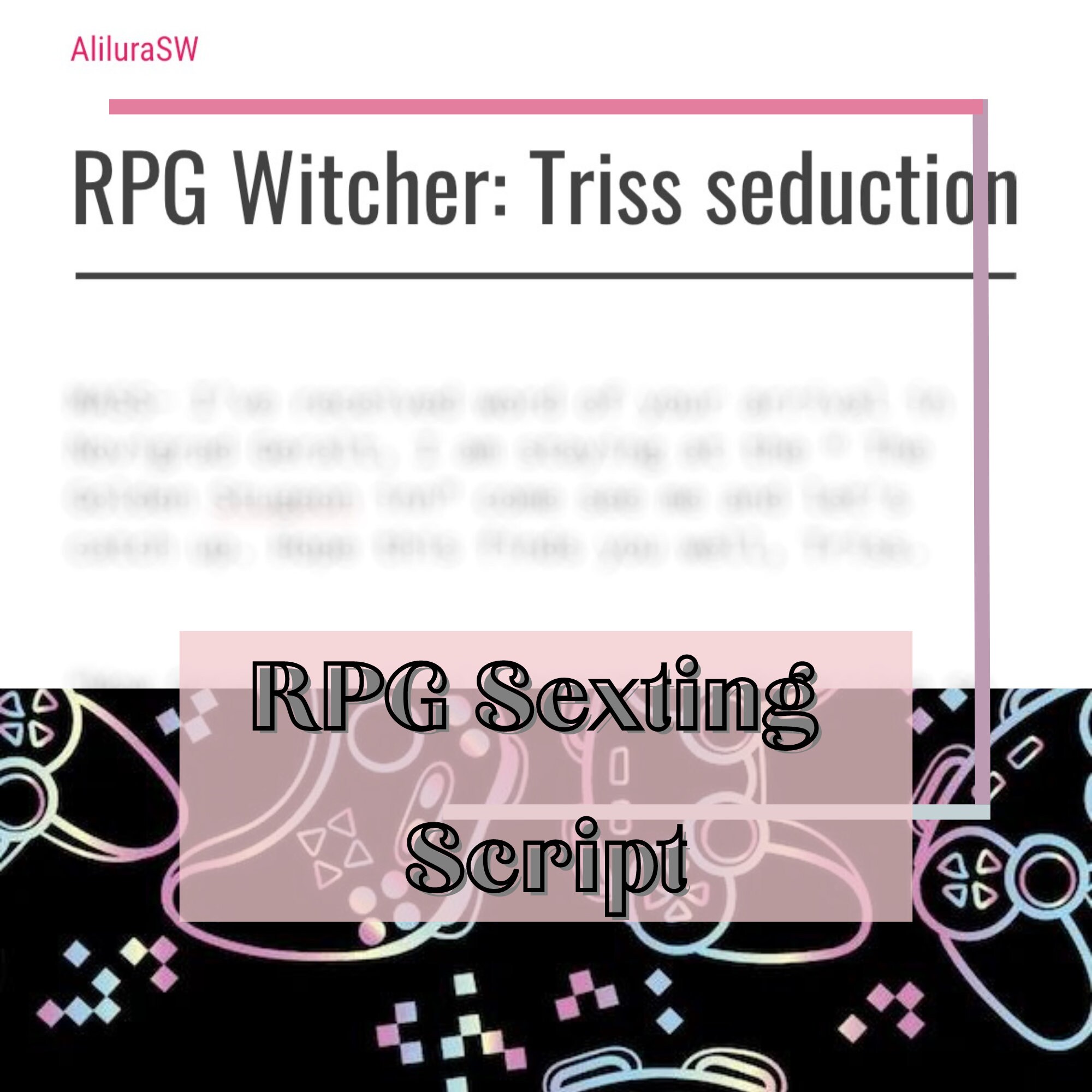 Role Play Gamer Script RPG Sexting Script Adult Industry Scripts Onlyfans RPG Script Twitch ...