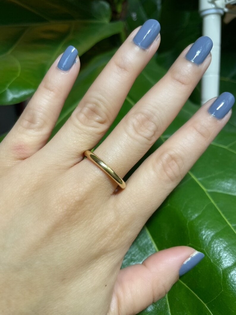 Donut Ring Stacking or Wedding Band Solid 18k Yellow Gold Tire Band - Etsy