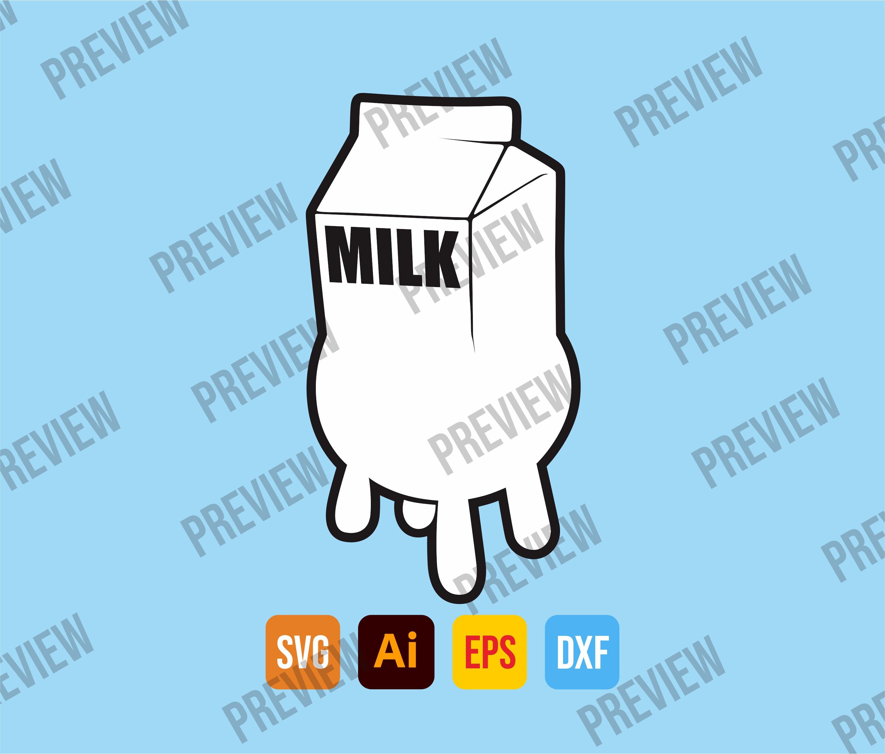 Natural Milk SVG Vector Illustration - Etsy