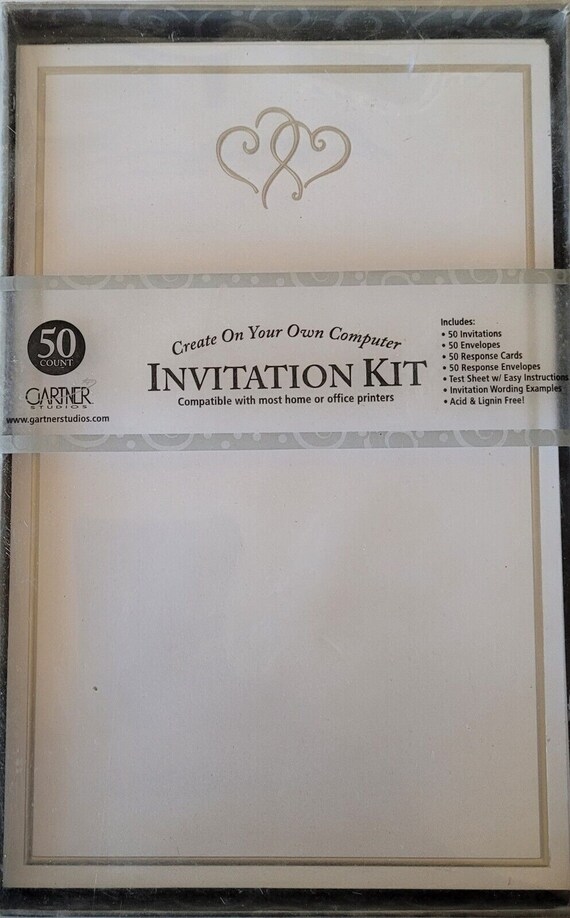 Gartner Studios Invitations Kit 50 Count - Etsy