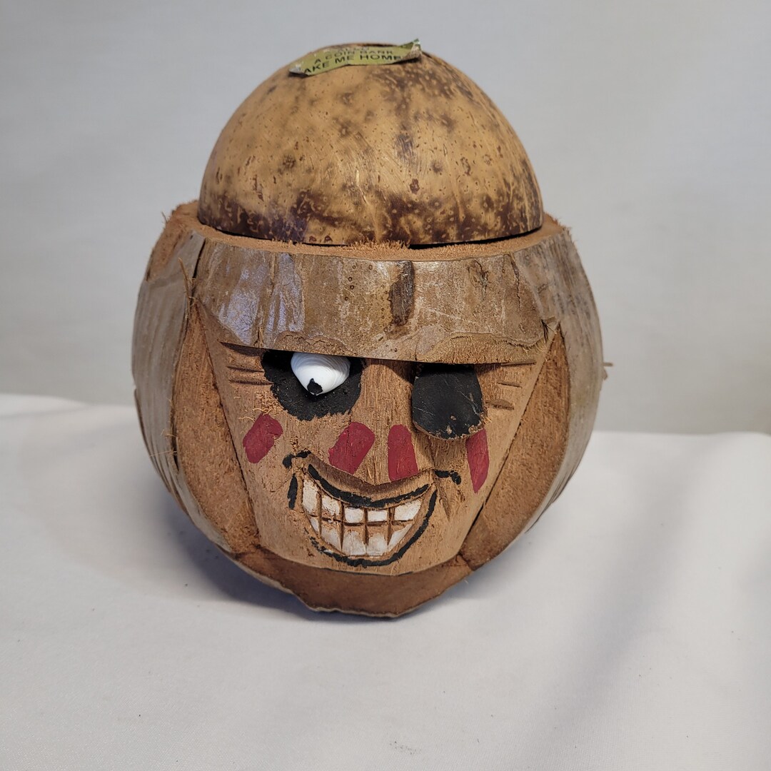 Coconut Coin Bank - Etsy