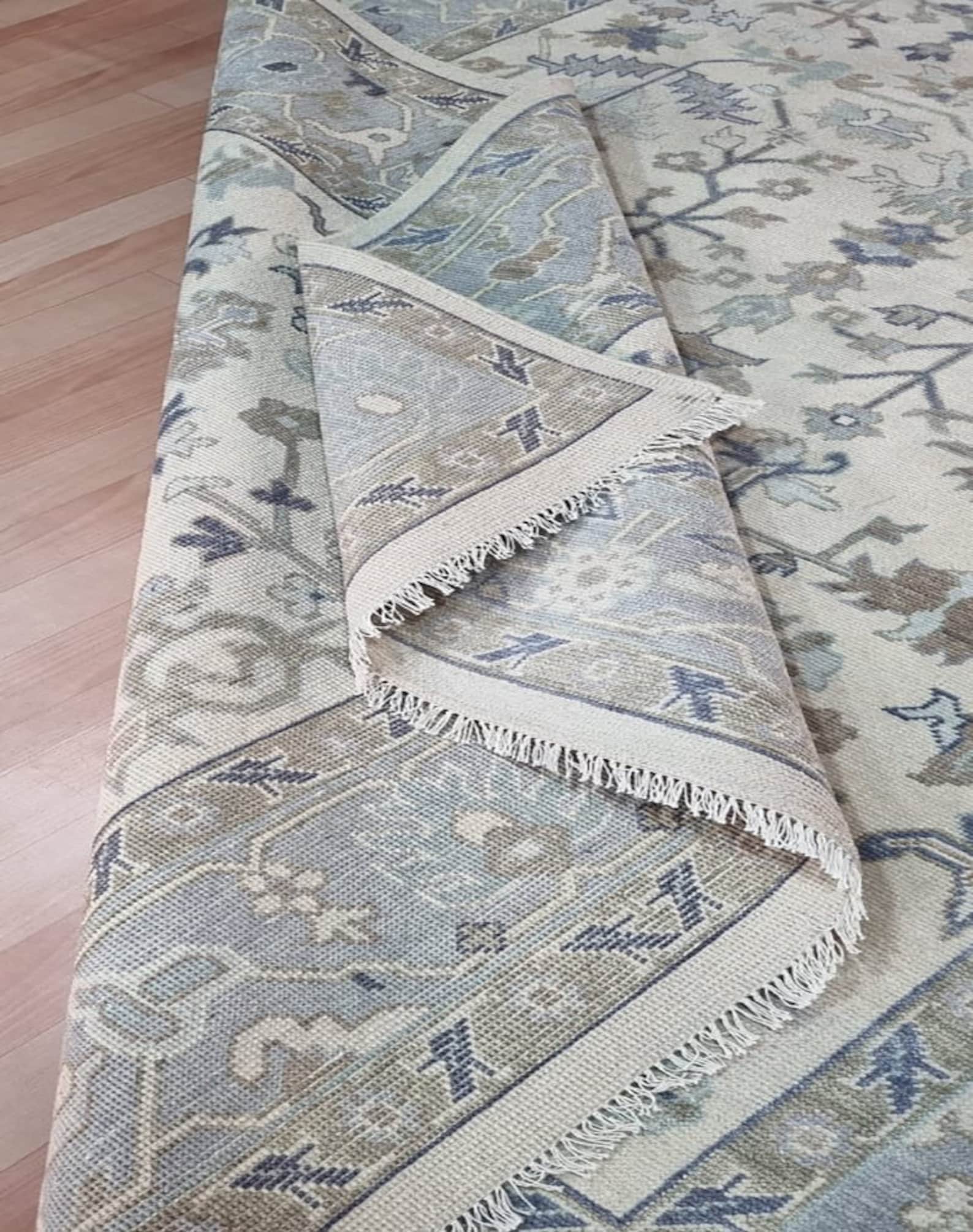 Natural Turkish Knot Oushak Rug 9X128X1010X14 - Etsy