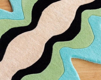 Zig Zag Carpet Rug - Etsy