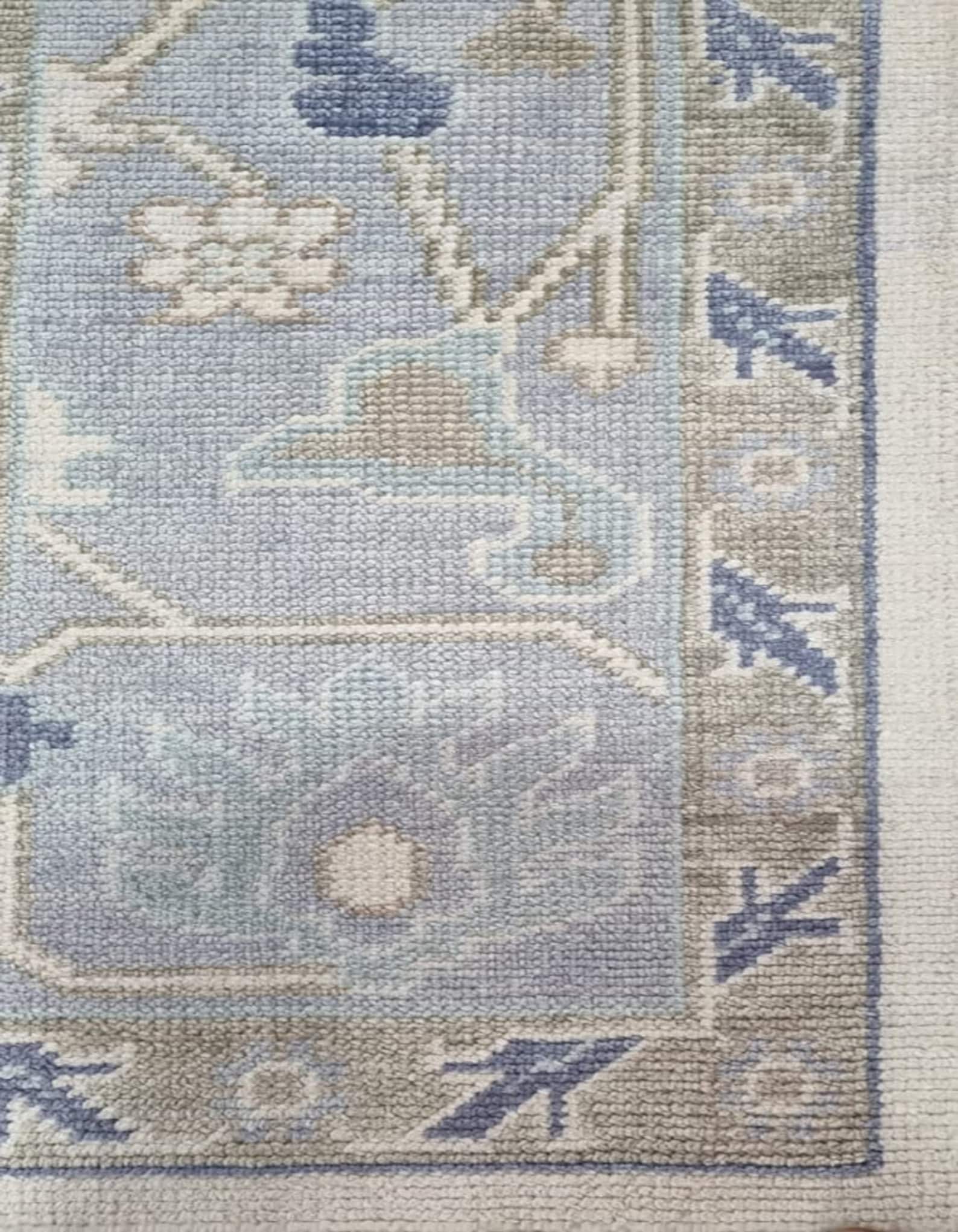 Natural Turkish Knot Oushak Rug 9X128X1010X14 - Etsy