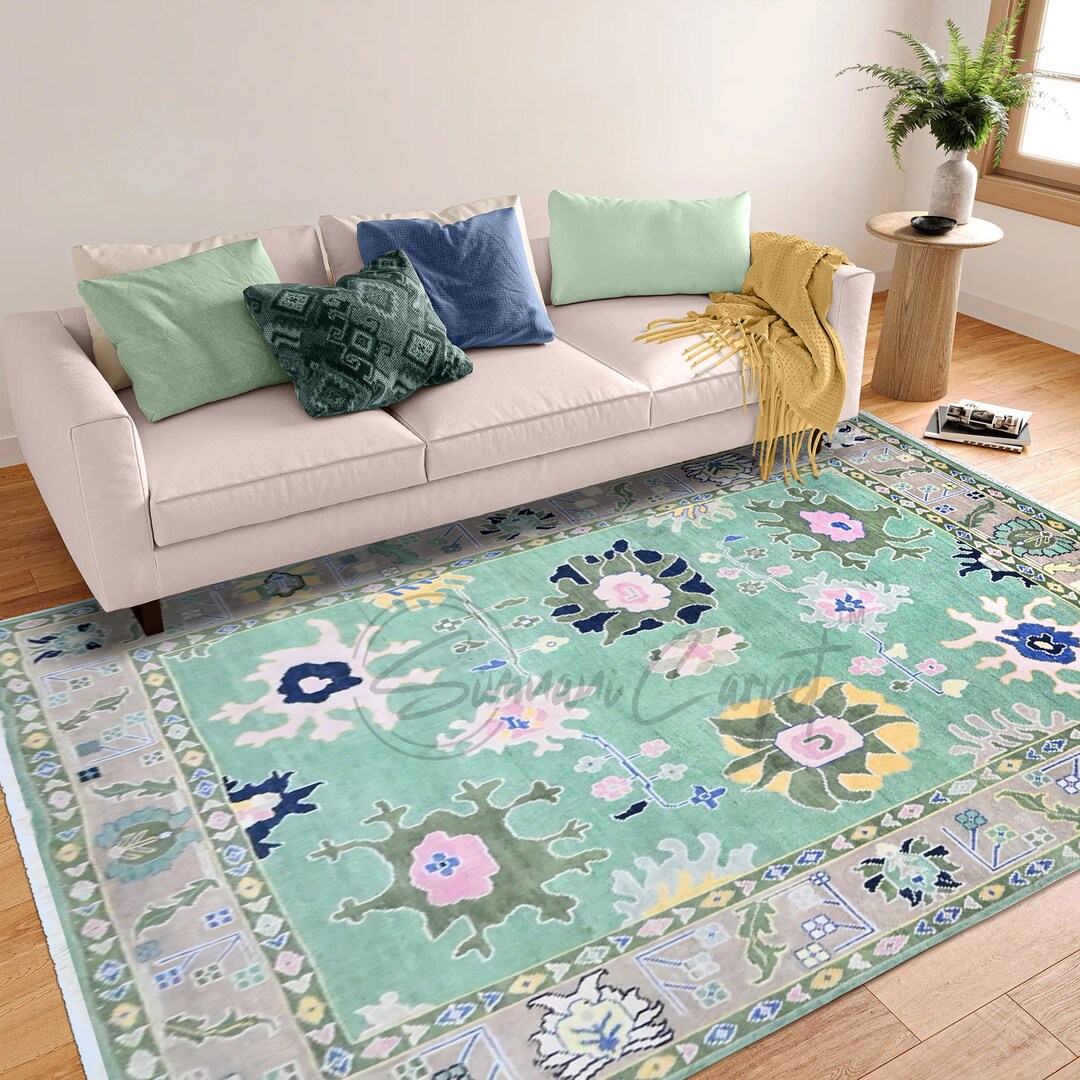 Turkish Muted Rug Handmade Wool Rug Vintage Rug Neutral Premium Hand ...