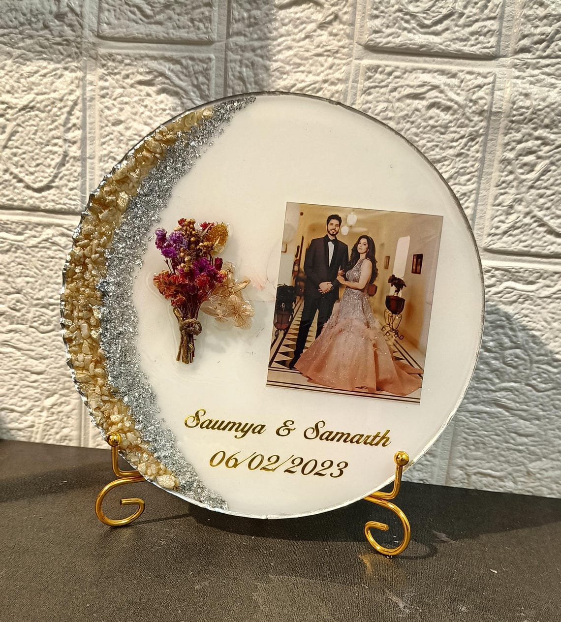 Handmade Resin Art Photo Frame Customize Photo Frame Couple Frame Art ...