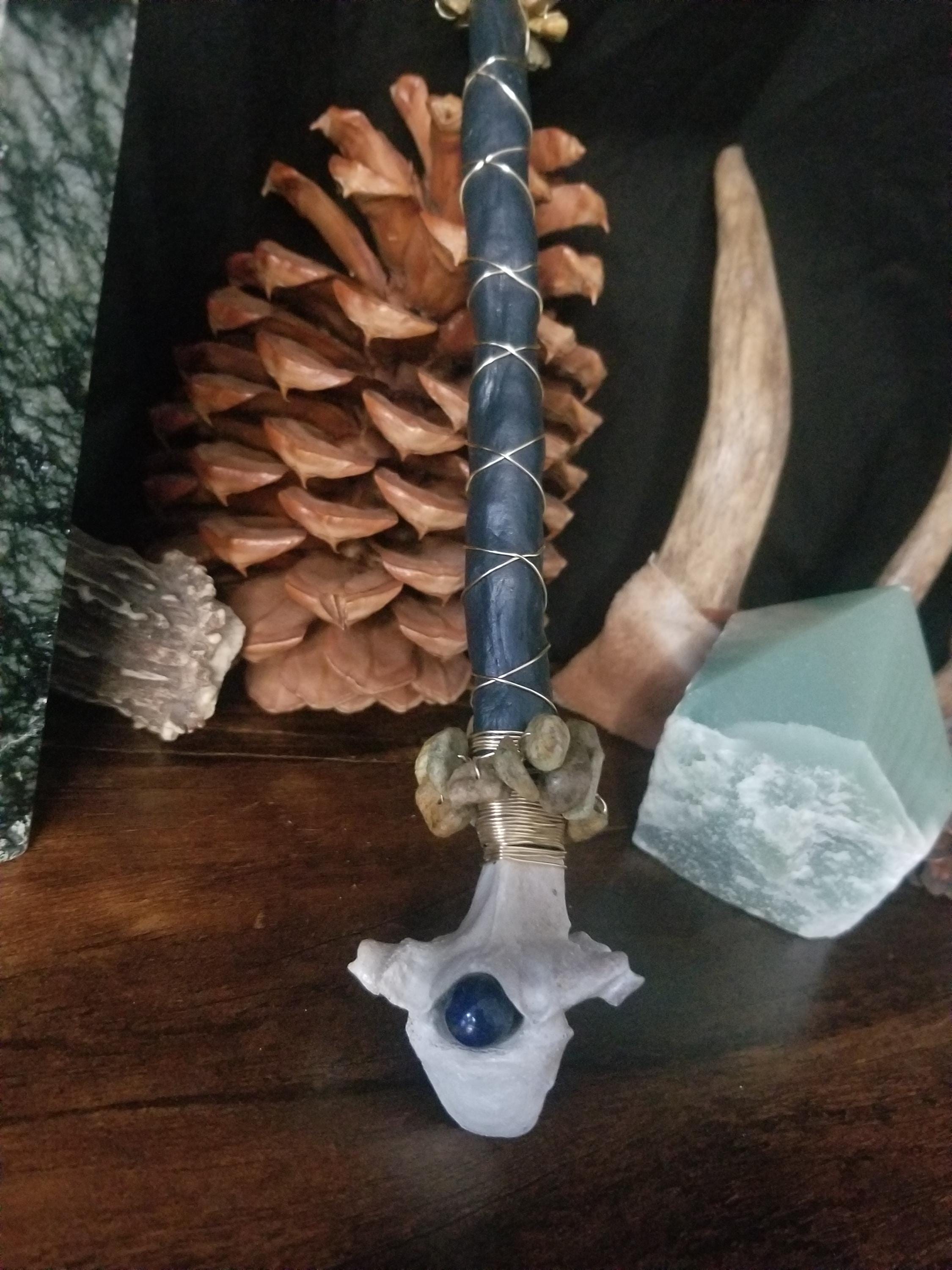 Isis -- Deer Bone Magic Wand - Witches Ritual Energy Magic Bones Spell ...