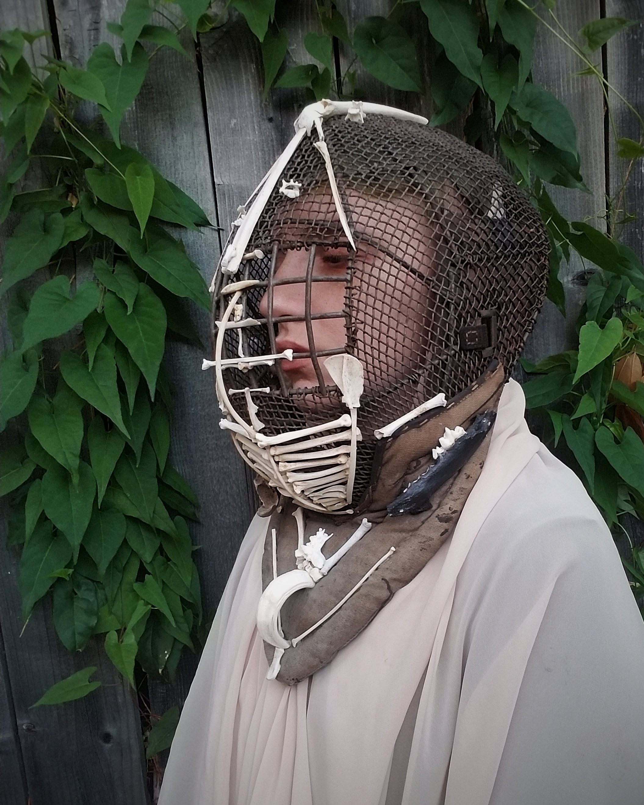 Arc Helmut - Antique Fantasy Fencing Helmet Ww1 Vintage Bones Skull ...