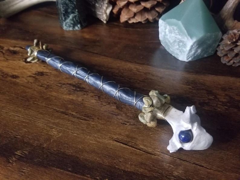 Isis -- Deer Bone Magic Wand - Witches Ritual Energy Magic Bones Spell ...