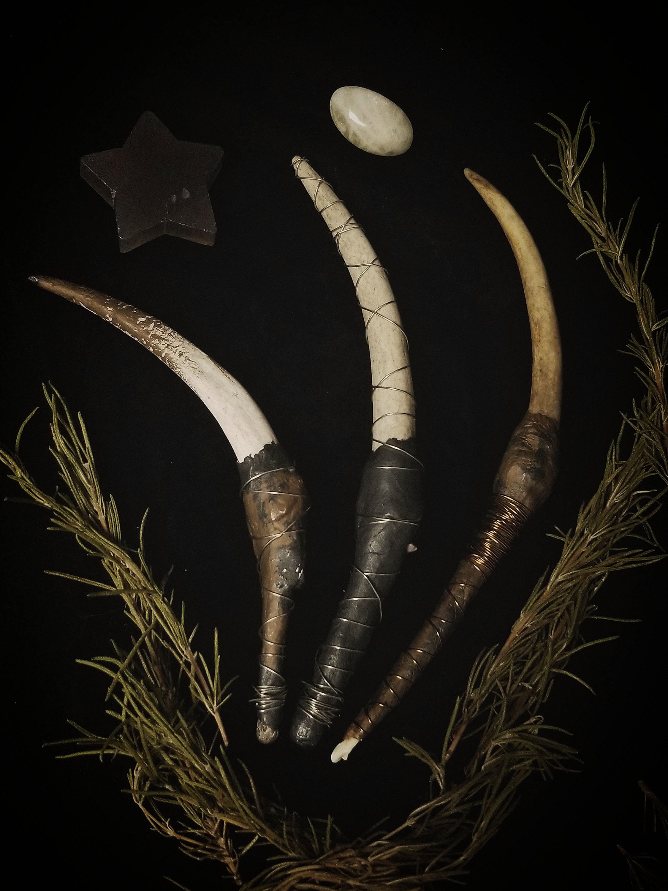 Nebula - Magic Wand - Divine Altar Tools With Semi Precious Gems Jade ...