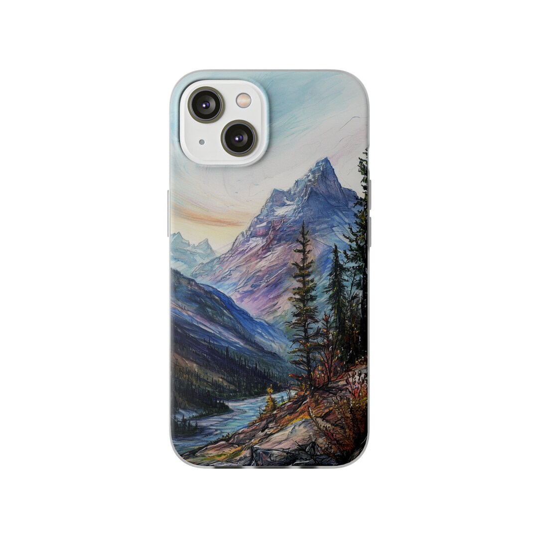 Mountain View Pencil Drawing Flexi Case for iPhone 14 Pro Maxsamsung ...