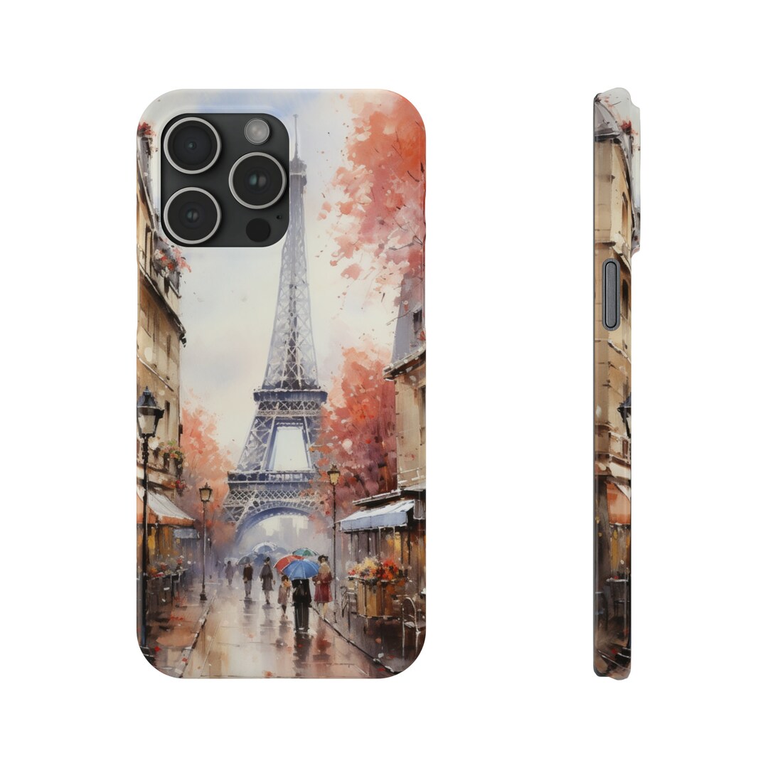 Paris Eiffel Tower Oil Paint iPhone Slim Case French Beauty Aesthetic ...