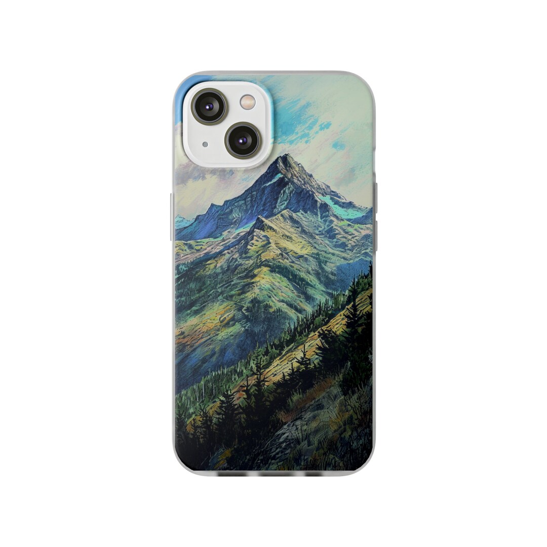 Mountain View Pencil Drawing Flexi Case for Iphonesamsung iPhone 14 Pro ...