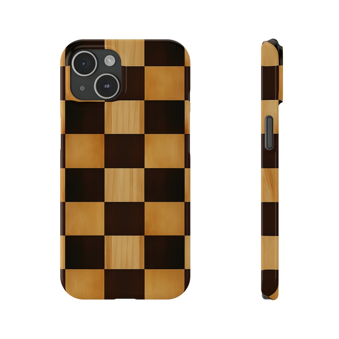 Checkered Pattern Retro Aesthetic Slim Case Checker Gift - Etsy