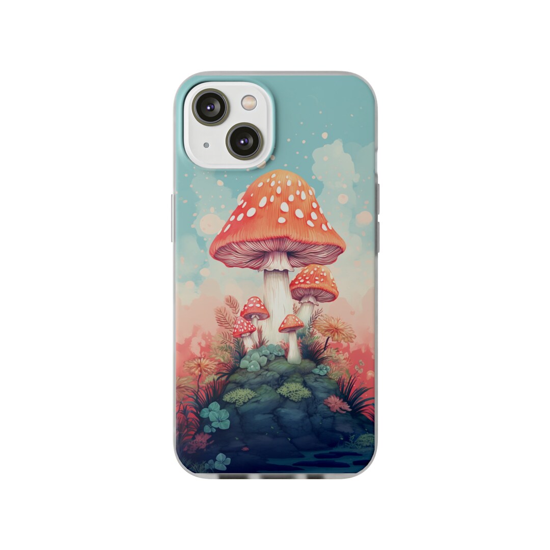Aesthetic Cute Fog Frog on Mushroom Forest iPhone Samsung Enchanted ...