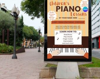 Music Lesson Flyer - Etsy