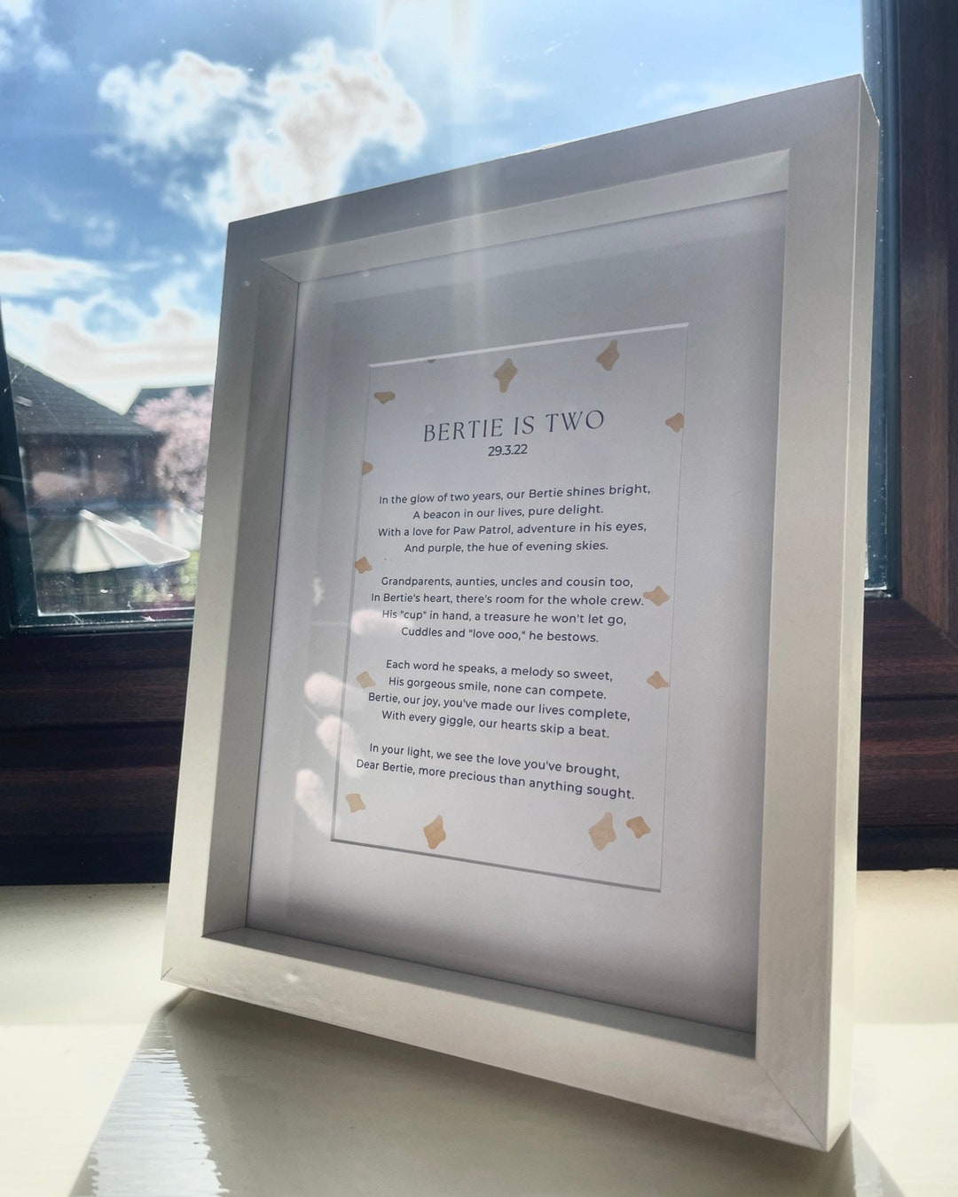 Personalised Poems: Transforming Your Memories Into Beautiful, Framed ...