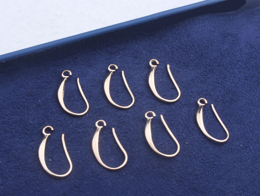 Earring Hook,gold Plated Brass Earring,diy Earring Making,earring ...