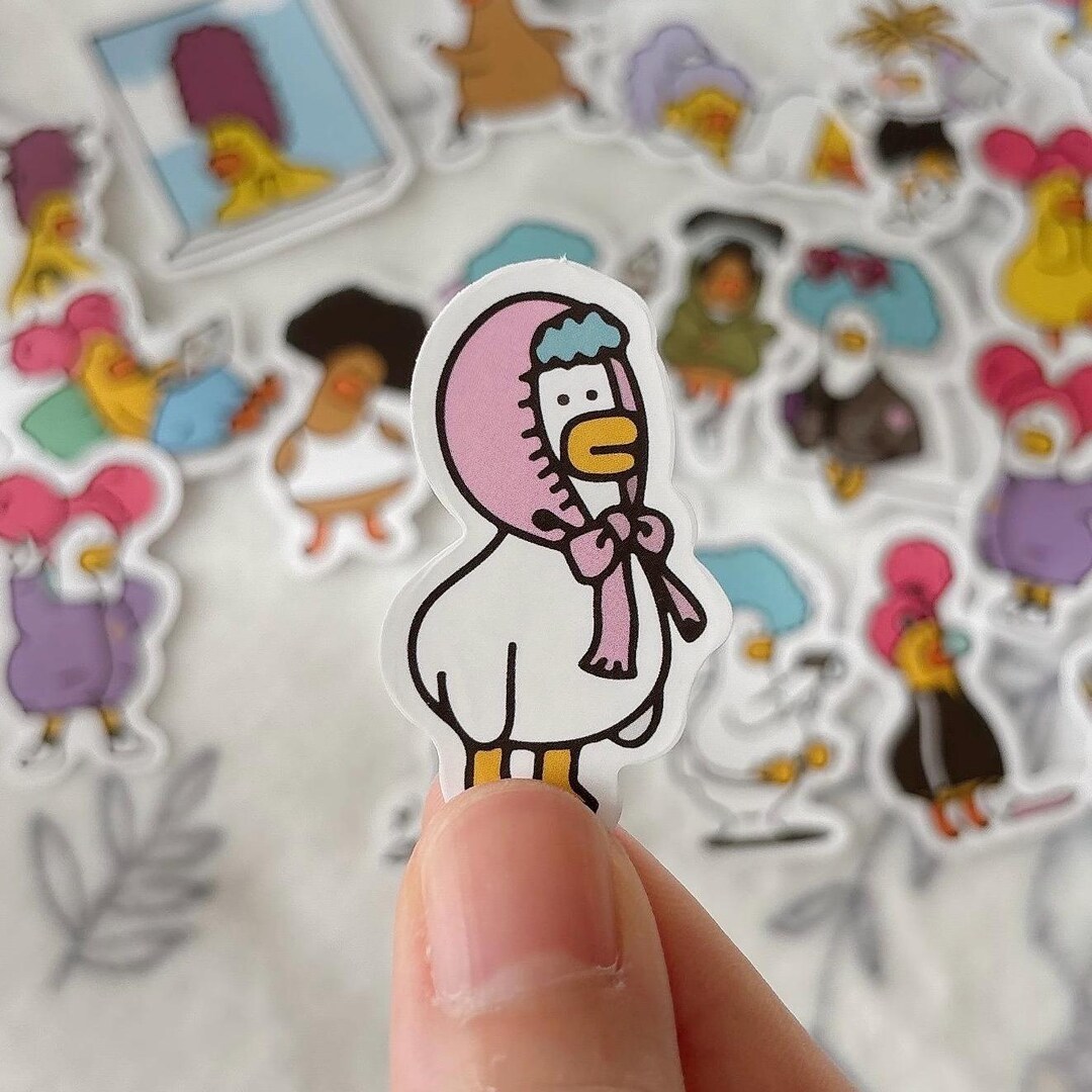 Funny Kawaii Duck Stickers: Kids Planner Decals, 22pcs - Etsy